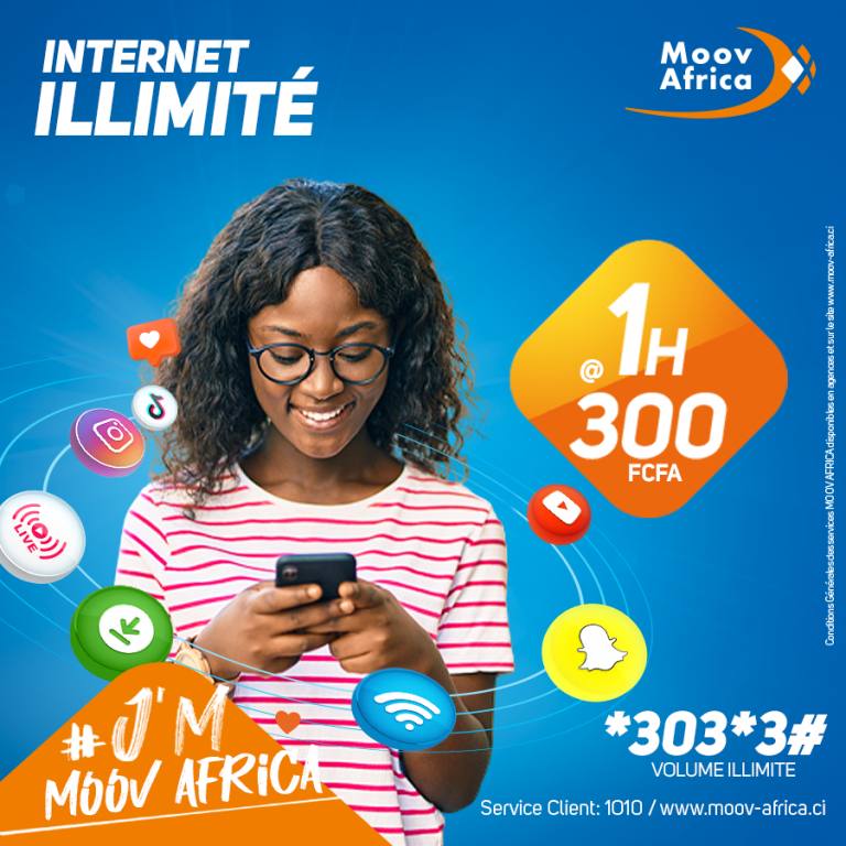 Offre internet illimité de Moov Africa Côte d'Ivoire