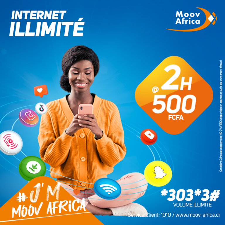 Offre internet illimité de Moov Africa Côte d'Ivoire