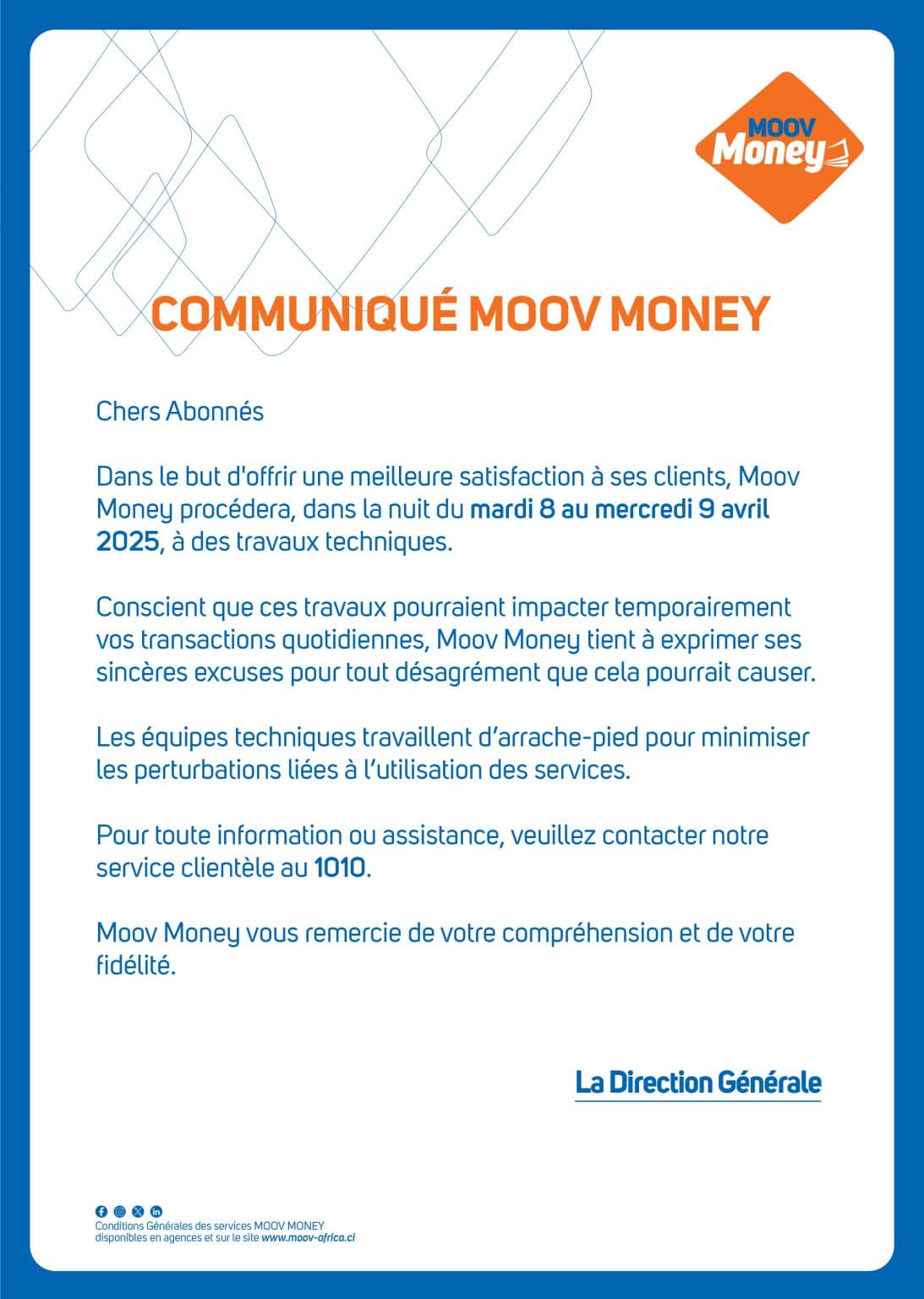 Moov Money : Simple, Rapide et Sécurisez | Moov Africa Côte d'Ivoire